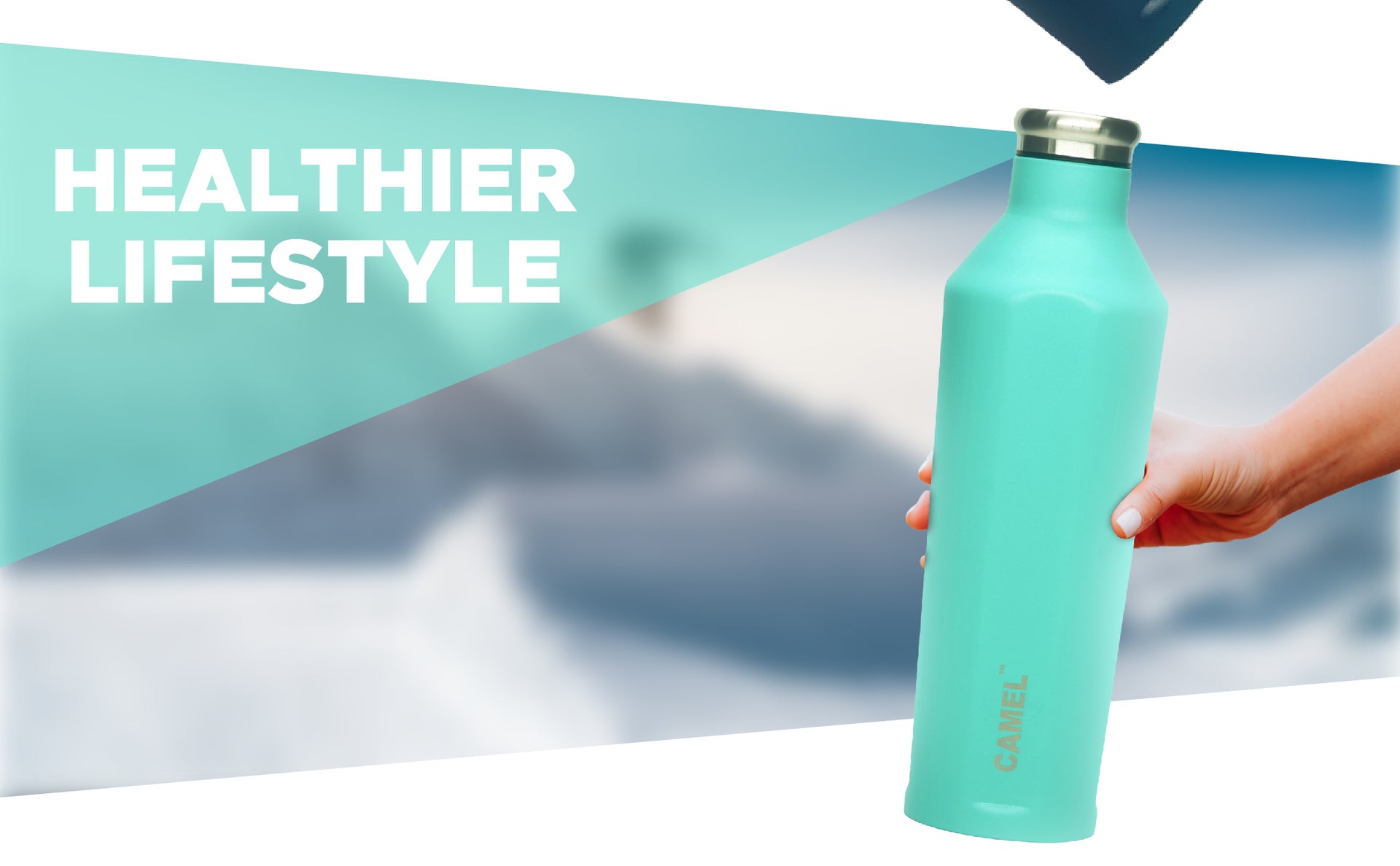 Oasis Vacuum Bottle - Black - 350ml & 750ml - Camel Flasks – Camelflasks