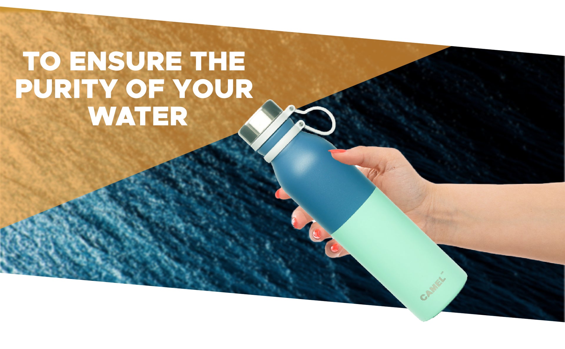 Niyara Vacuum Bottle - Blue Gradient- 500ml, 750ml & 1000ml - Camel ...